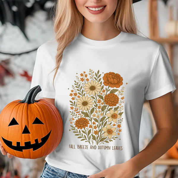Fall Breeze and Autumn Leaves DTF Transfer – Floral Design – Sam's DTF ...